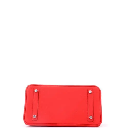 Hermès Birkin Handbag Togo With Palladium Hardware 25 - Red
