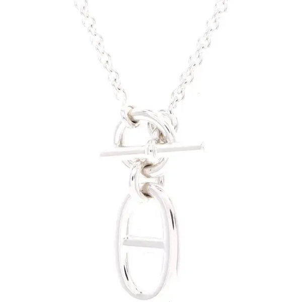 Hermès Chaine D'ancre Pendant Necklace Sterling - Silver