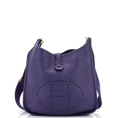 Hermès Evelyne Bag Gen Iii Clemence Pm - Blue