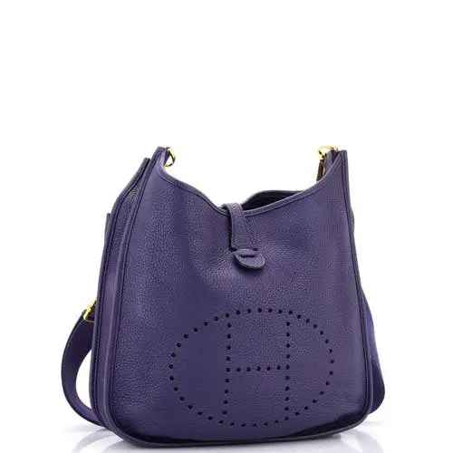 Hermès Evelyne Bag Gen Iii Clemence Pm - Blue