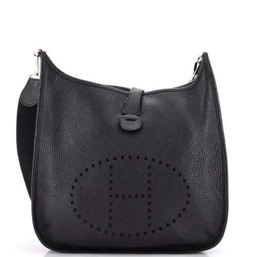 Hermès Evelyne Bag Gen Ii Clemence Gm - Noir