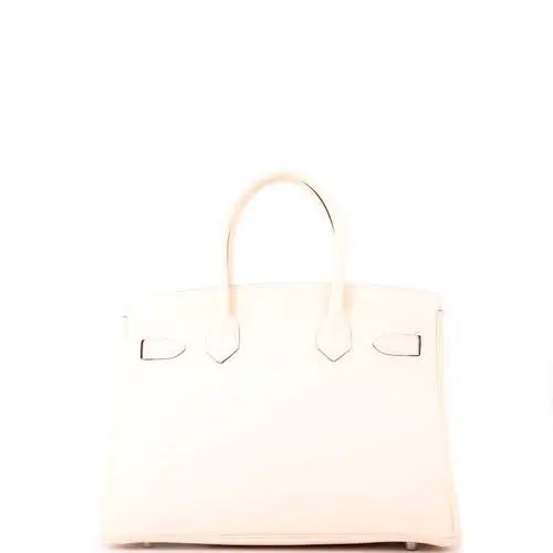 Hermès Birkin Handbag Light Clemence With Palladium Hardware 30 - Nata