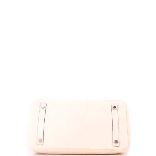 Hermès Birkin Handbag Light Clemence With Palladium Hardware 30 - Nata