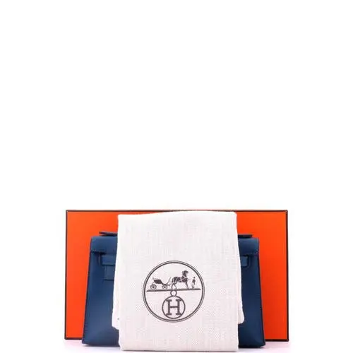 Hermès Kelly Pochette Swift - Blue