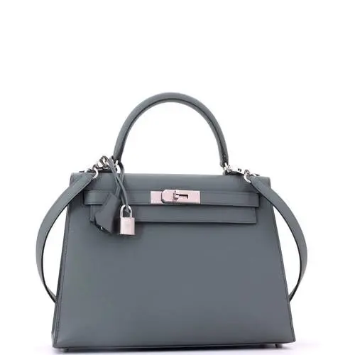 Hermès Kelly Handbag Epsom With Palladium Hardware 28