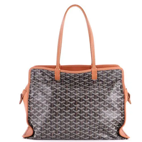 Goyard Hardy Pet Carrier Coated Canvas Pm - Brown