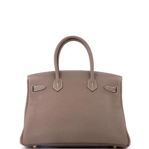 Hermès Birkin Handbag Togo With Gold Hardware 30 - Grey