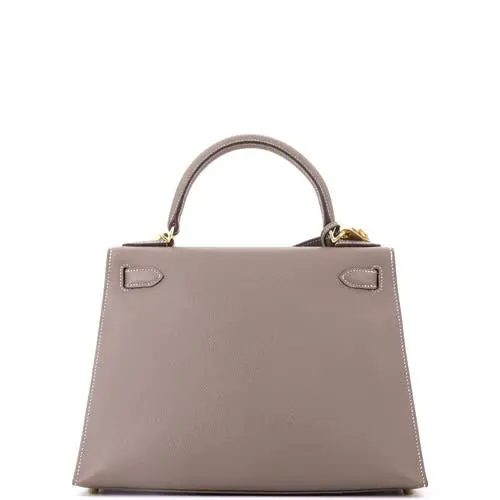 Hermès Kelly Handbag Epsom With Gold Hardware 28 - Grey