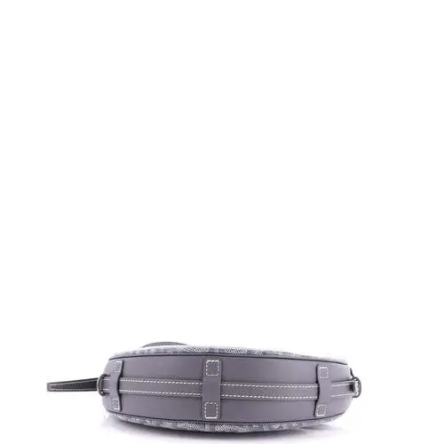 Goyard Hirondelle Shoulder Bag Coated Canvas And Leather - Grey