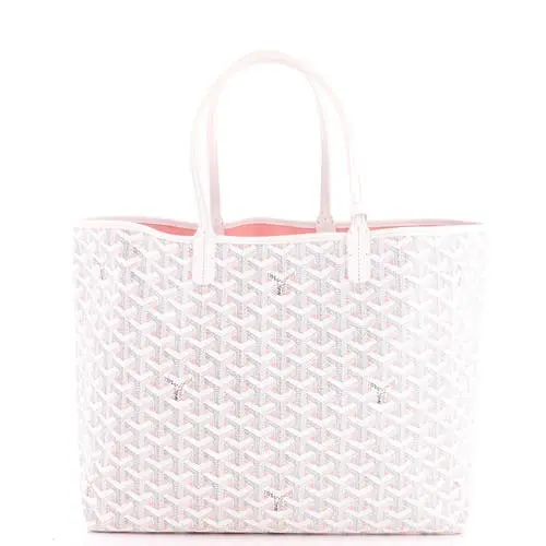 Goyard Saint Louis Tote Claire Voie Coated Canvas Pm - Pink
