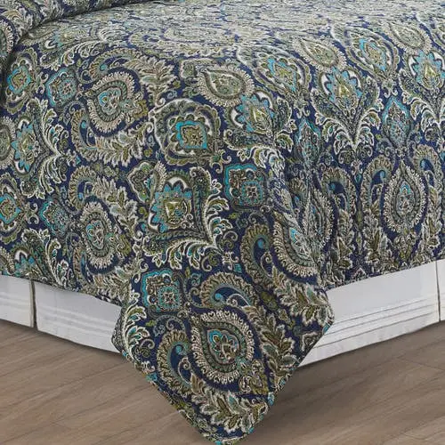 C&F HOME Kingstown Paisley Damask Quilt Set