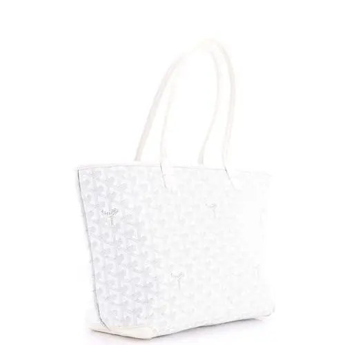 Goyard Artois Tote Coated Canvas Pm - White