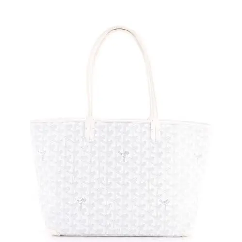 Goyard Artois Tote Coated Canvas Pm - White
