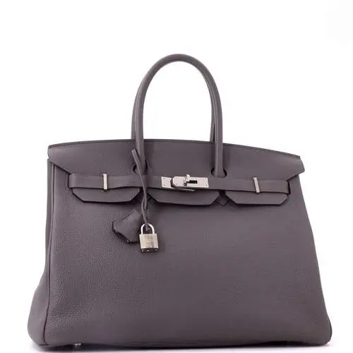 Hermès Birkin Handbag Togo With Palladium Hardware 35 - Grey