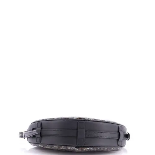 Goyard Hirondelle Shoulder Bag Coated Canvas And Leather - Black