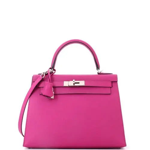 Hermès Kelly Handbag Epsom With Palladium Hardware 28
