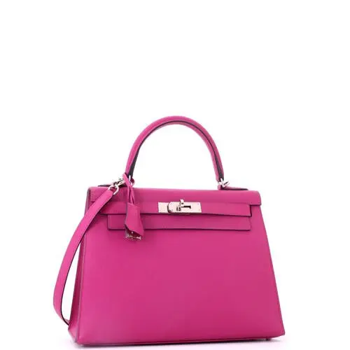 Hermès Kelly Handbag Epsom With Palladium Hardware 28