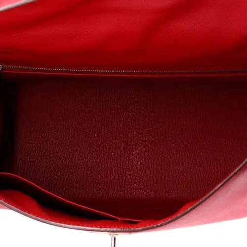 Hermès Kelly Handbag Epsom With Palladium Hardware 28 - Red