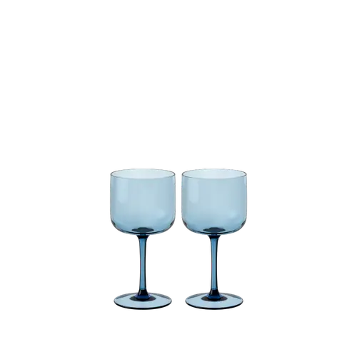 VILLEROY & BOCH Like Ice Wine / Water Glass Pair - Blue