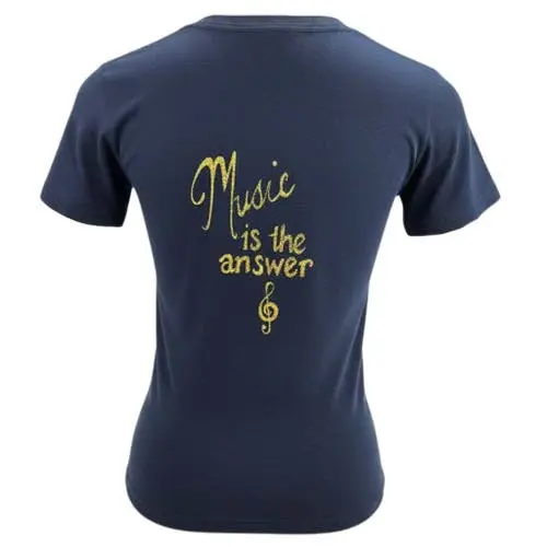 MADISON MAISON Music Is The Answer" Graphic T-shirt - Navy