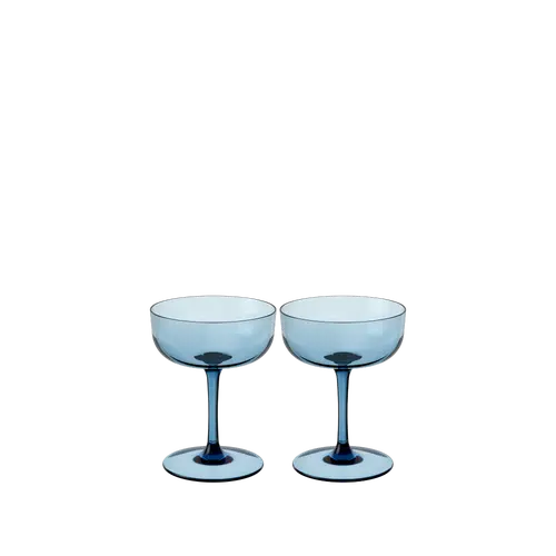 VILLEROY & BOCH Like Ice Champagne / Dessert Bowl Pair - Blue