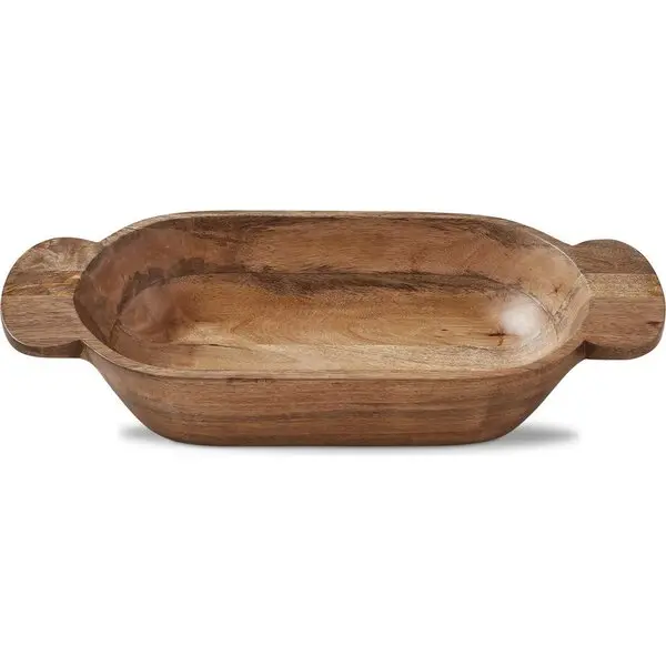 TAG Watermill Natural Wood Dough Bowldecorative Kitchen Bowl - Beige