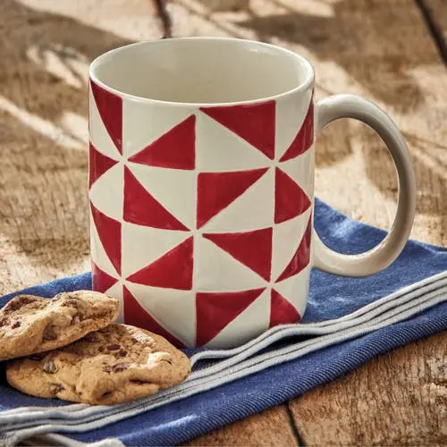 TAG Pinwheel Mug Stoneware Summer