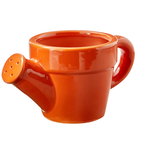 TAG Watering Can Planter Stoneware Spring - Orange