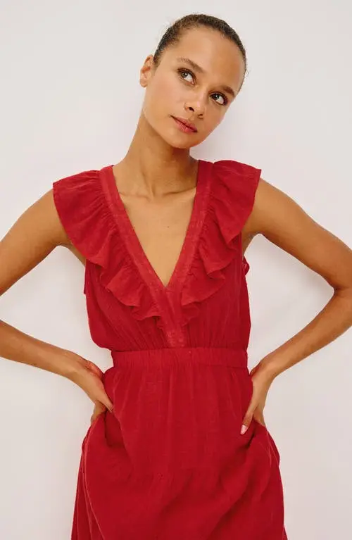 Rails Beaux Linen Blend A-line Maxi Dress