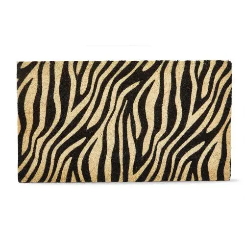 TAG Zebra Non-slip Coir Mat Multi Coir Everyday - Black