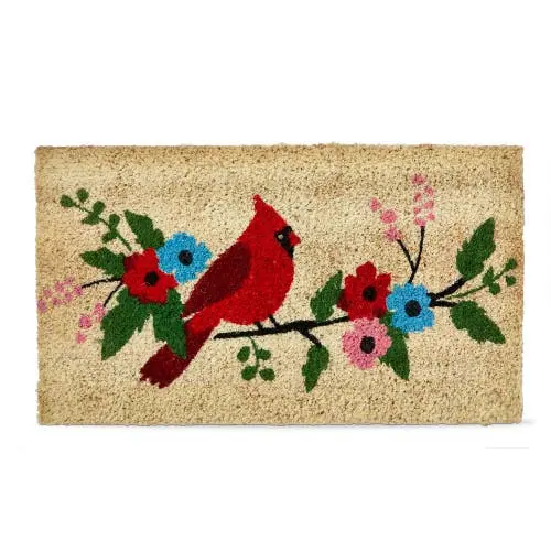 TAG Modern Cardinal Coir Mat Multi Coir Everyday - Red