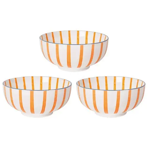DANICA BRANDS Set Of 3 Bowl Stamped Burst