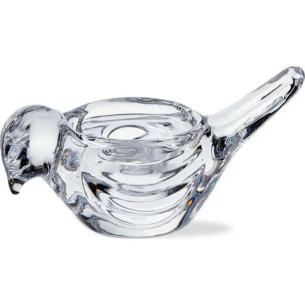 TAG Bird Tealight Taper Holder Glass Everyday,spring - Clear