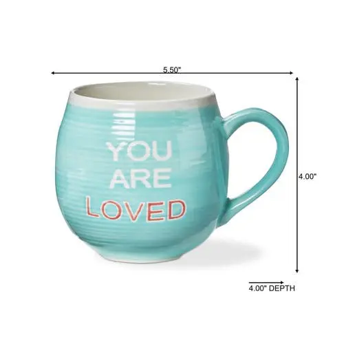 TAG You Are Loved Mug Multi Stoneware Spring