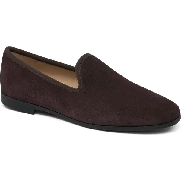 GRACE FOOTWEAR Vivian Leather Slip-on Loafer - Brown