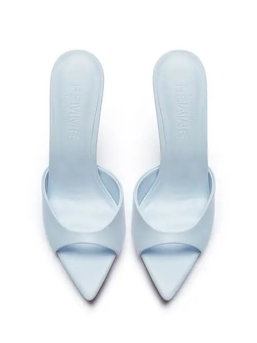 Femme La Bella Mule Stiletto Heel - Celestial Blue