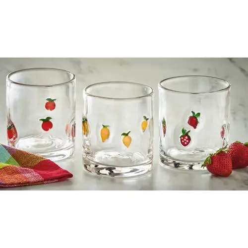 TAG Peach Double Old Fashioned Glass Glass Summer