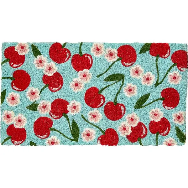 TAG Cherries Coir Mat Multi Coir Summer - Red