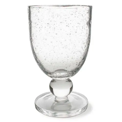 TAG Bubble Glass Goblet Drinkware Perfect For Everyday Use - Clear