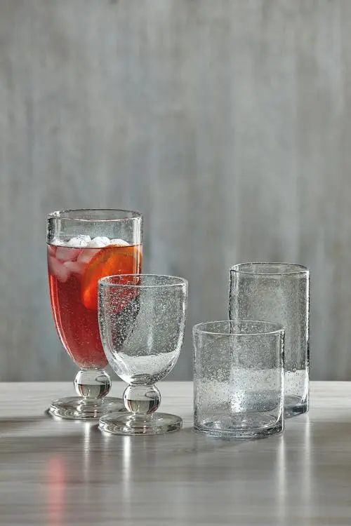 TAG Bubble Glass Goblet Drinkware Perfect For Everyday Use