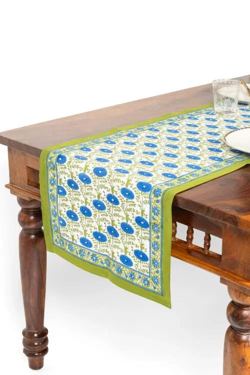 INNER CHILD Araminta Blockprint Tablerunner