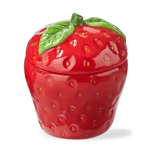 TAG Strawberry Trinket Dish Multi Earthenware Summer - Red