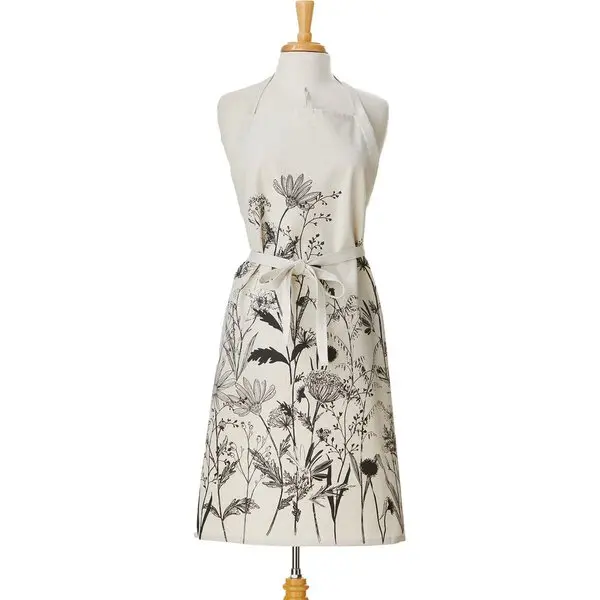 TAG Botanical Apron Multi Polyester Everyday - Black