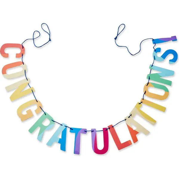 TAG Congratulations Banner Multi Paper Everyday - Blue
