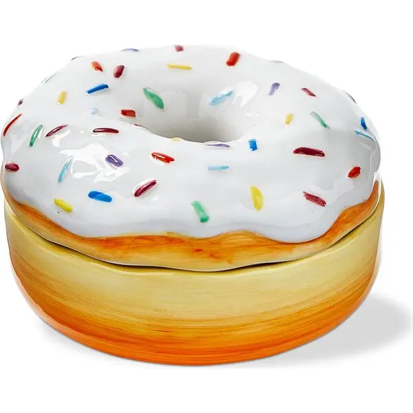 TAG Sprinkle Donut Trinket Dish Decorative Tray For Everyday - White