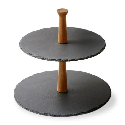 TAG Slate 2 Tier Server Slate Everyday - Black