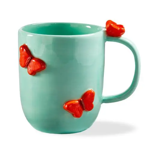 TAG Garden Butterfly Mug Multi Earthenware Spring