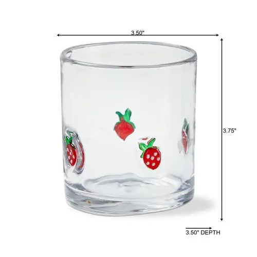 TAG Strawberry Dof Glass Glass Summer