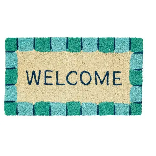 TAG Make A Splash Welcome Coir Mat Multi Coir Summer - Beige