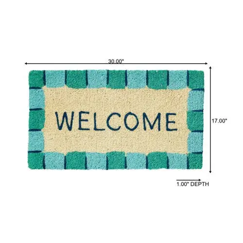 TAG Make A Splash Welcome Coir Mat Multi Coir Summer